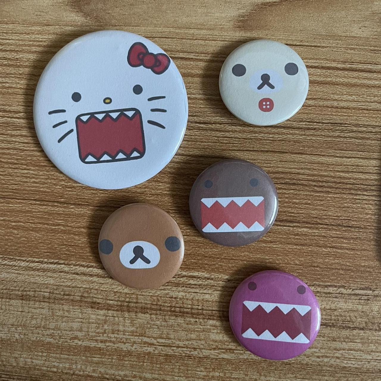Set of 5 hand made pins! One is 58mm, the other four... - Depop