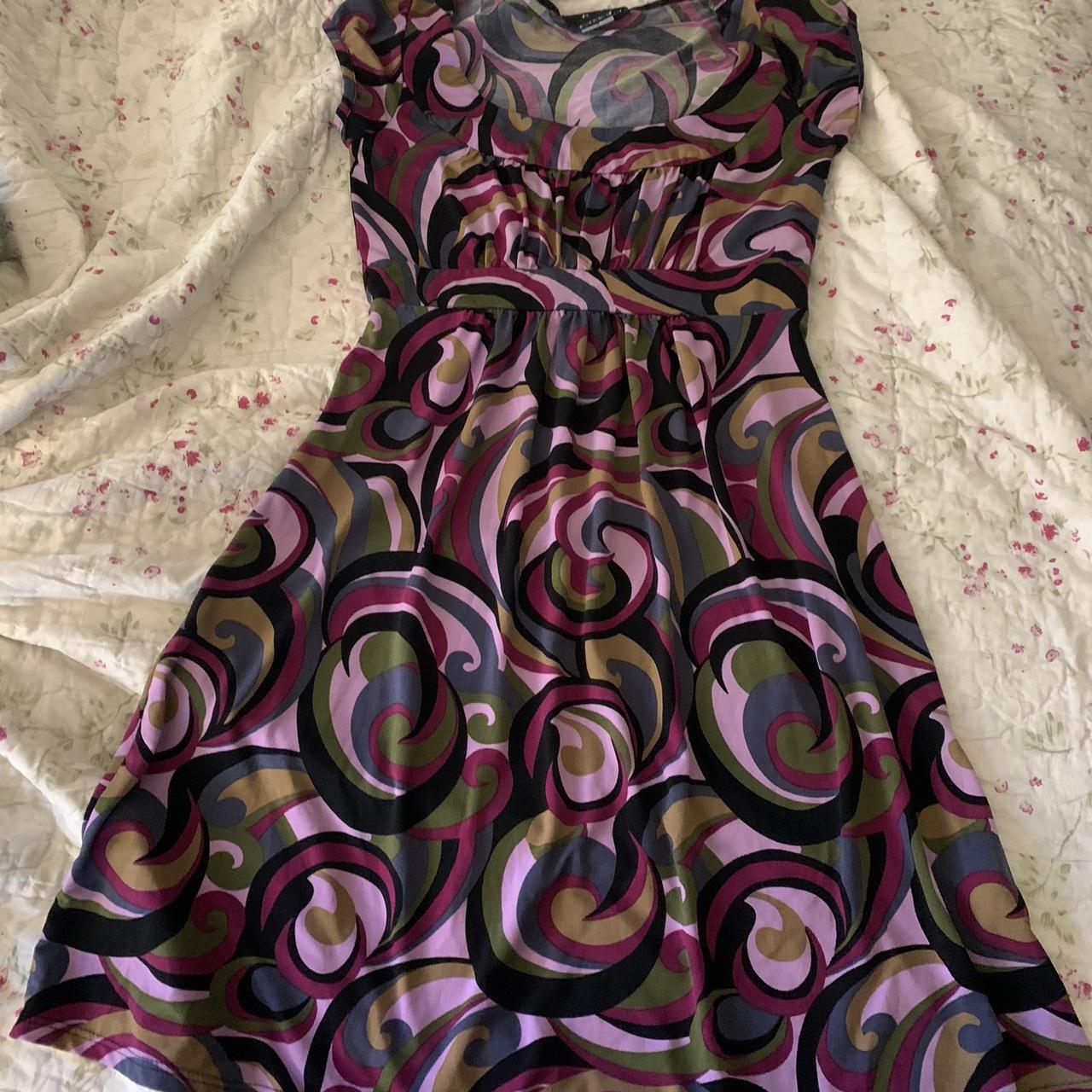 Colorful mini dress! The most beautiful colors and... - Depop