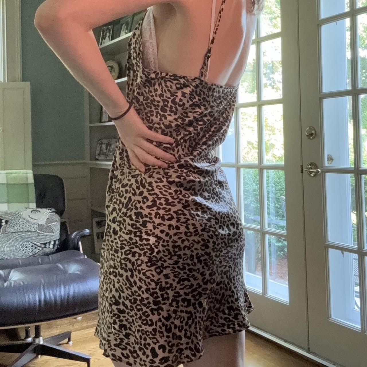 French Connection Leopard print slip dress with... - Depop