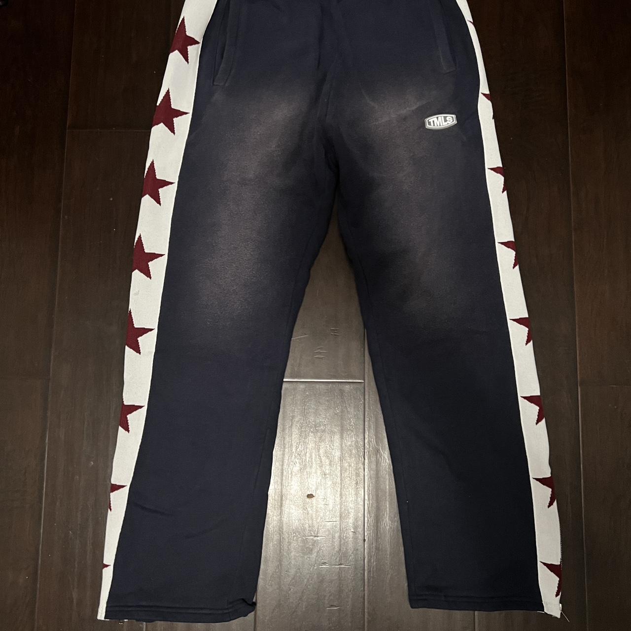 Timeless Navy Blue Sweatpants - from an IG brand -... - Depop