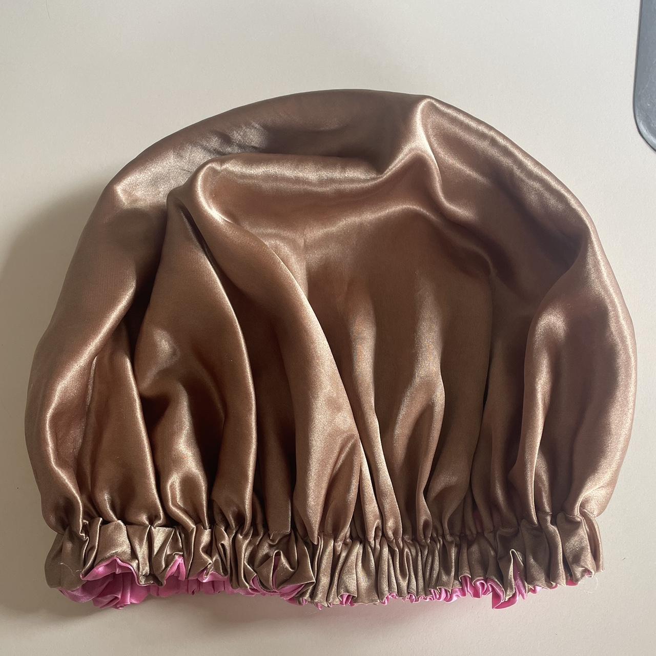 Hand made silk sleep cap for protecting hair. Size L... - Depop