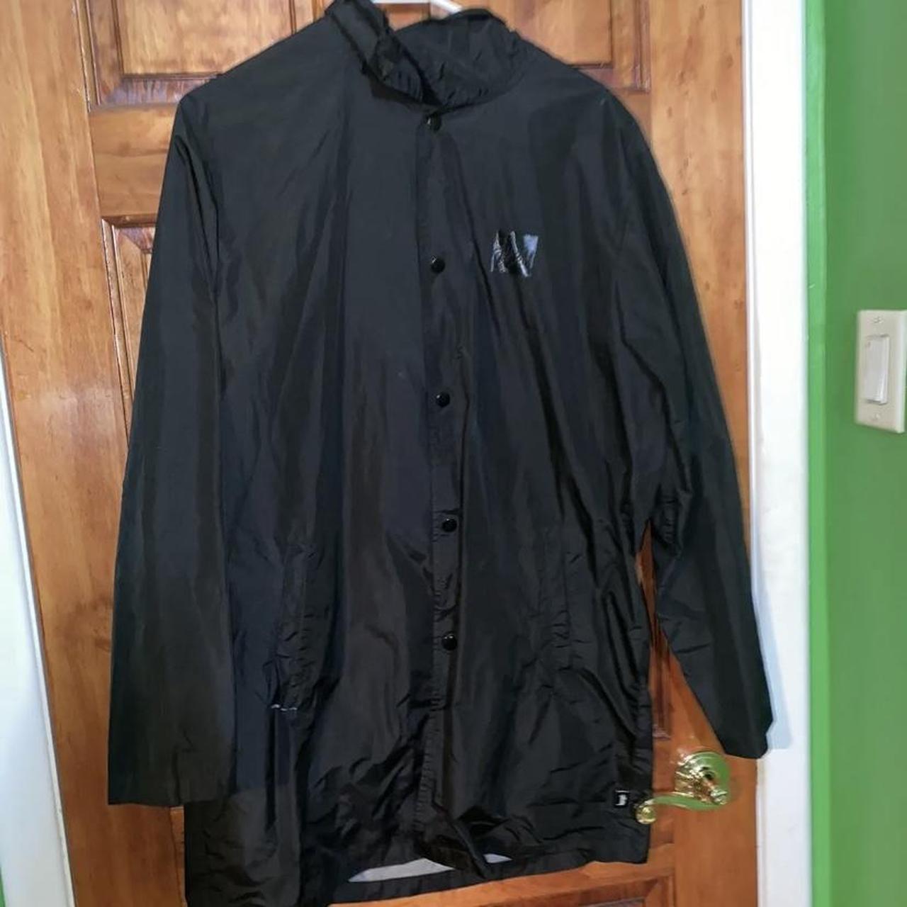 Stussy Polyester Rain Wind Jacket black... - Depop