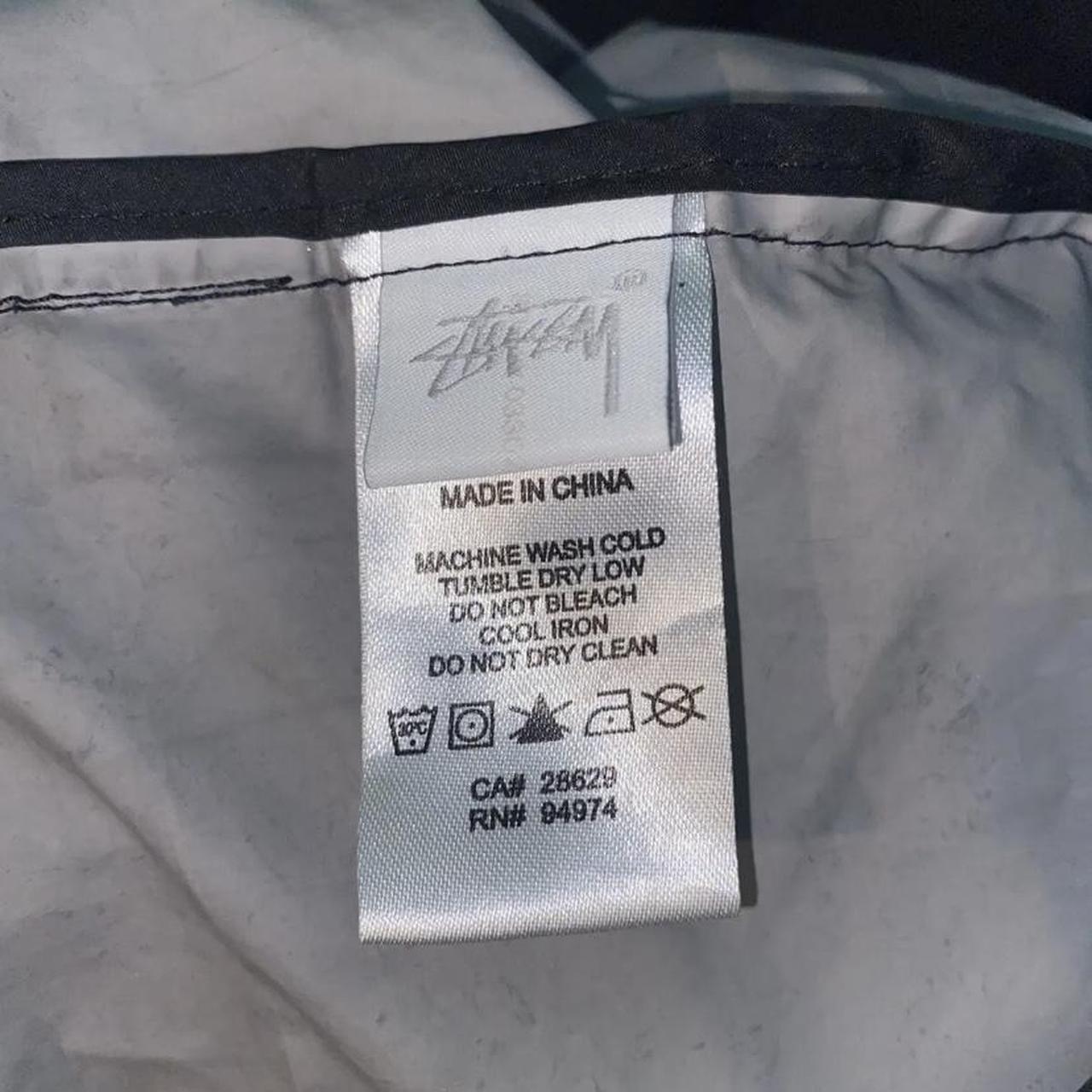 Stussy Polyester Rain Wind Jacket black... - Depop