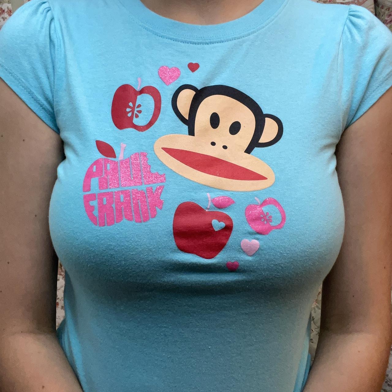 Cute little paul frank baby tee in bright... - Depop