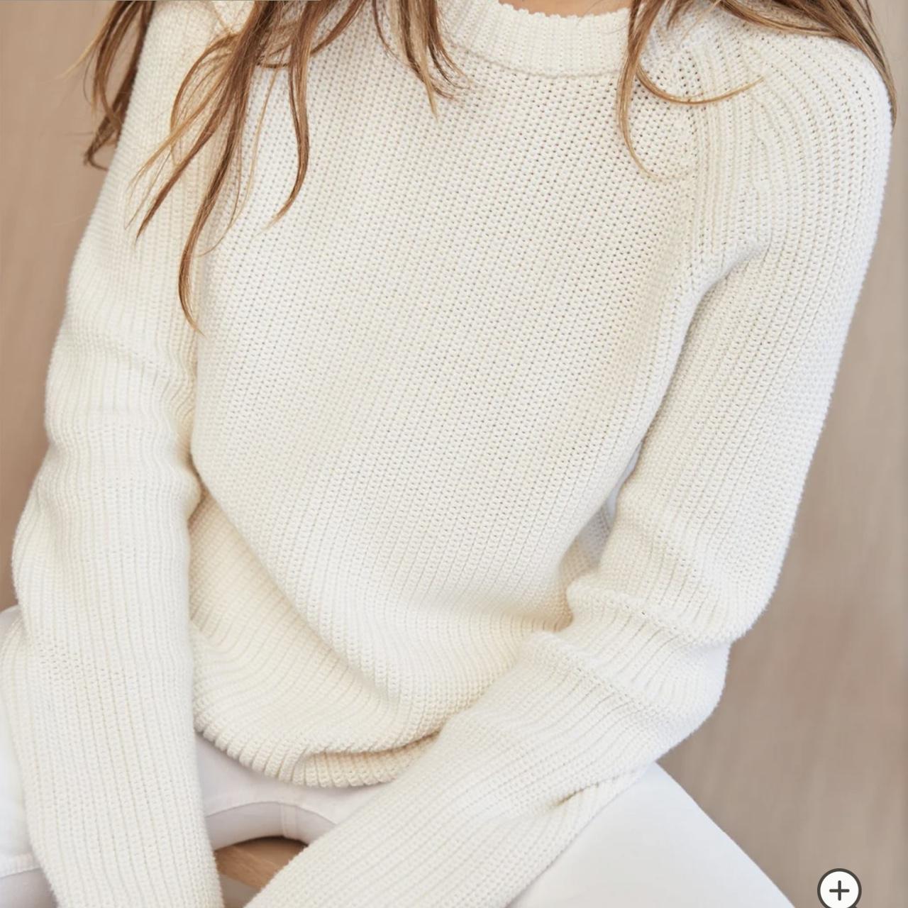 Jenni Women's White Jumper | Depop