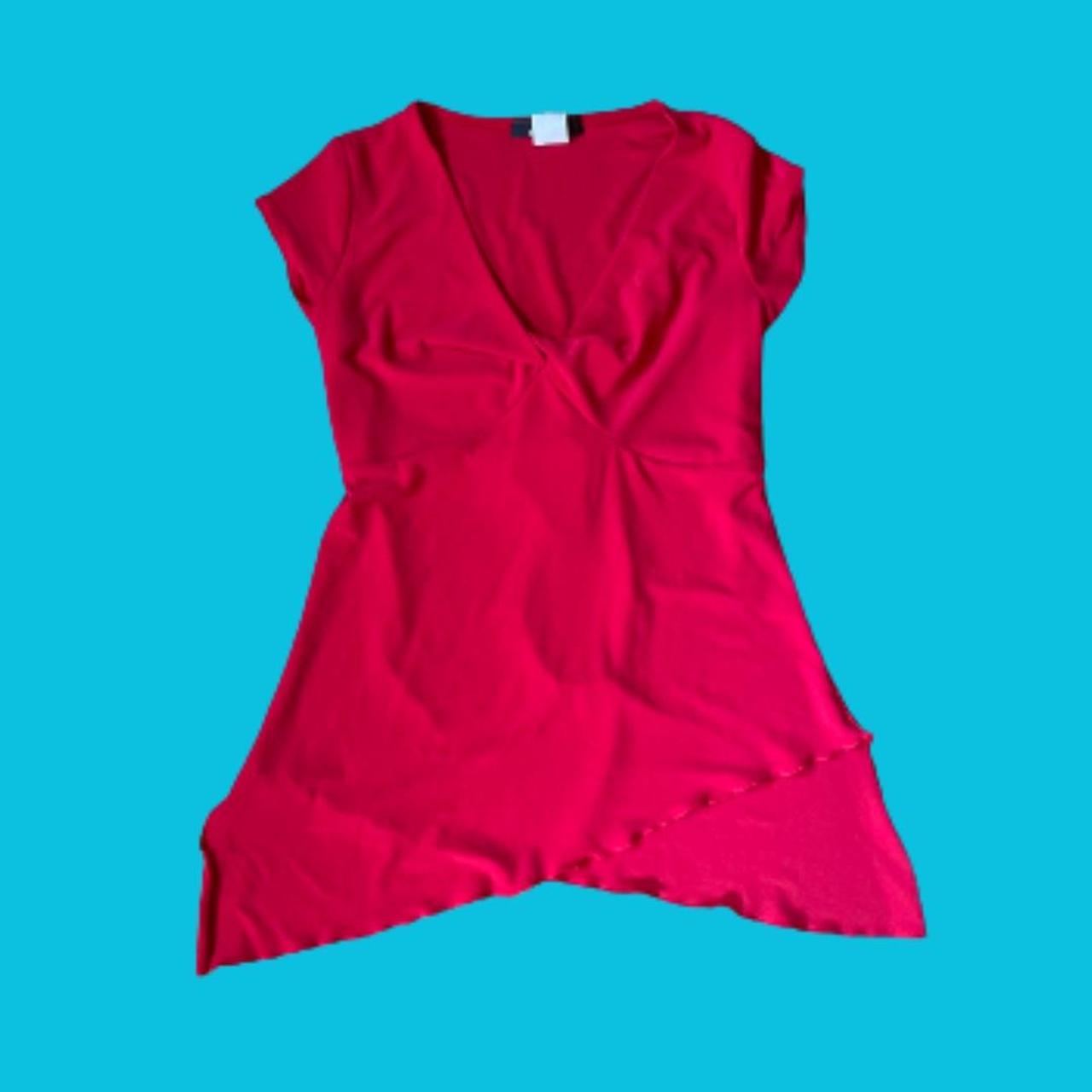 y2k red wrap top ️ ️📌 super cute and soft top by the... - Depop