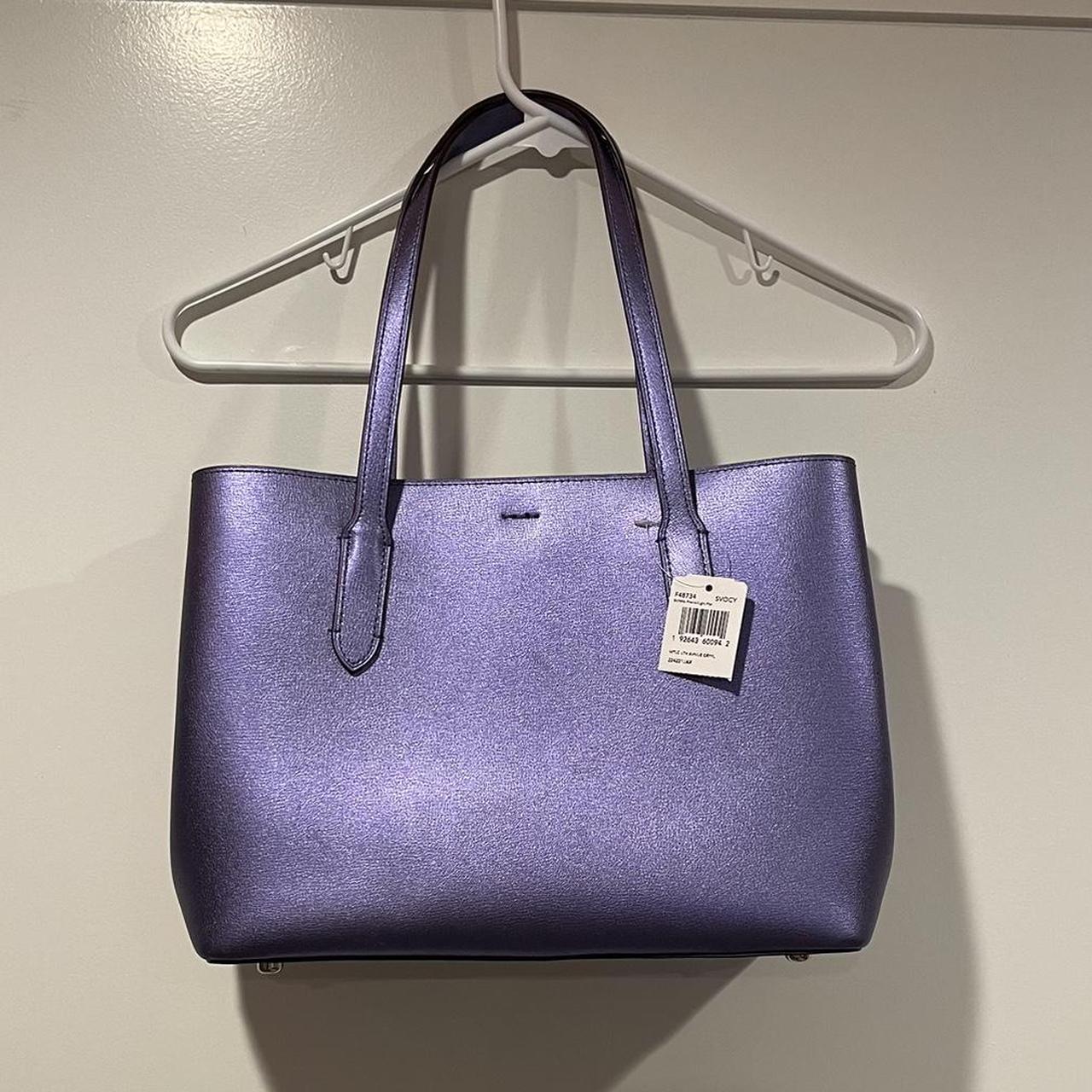 Coach Purse Metallic Periwinkle color Comes with... - Depop