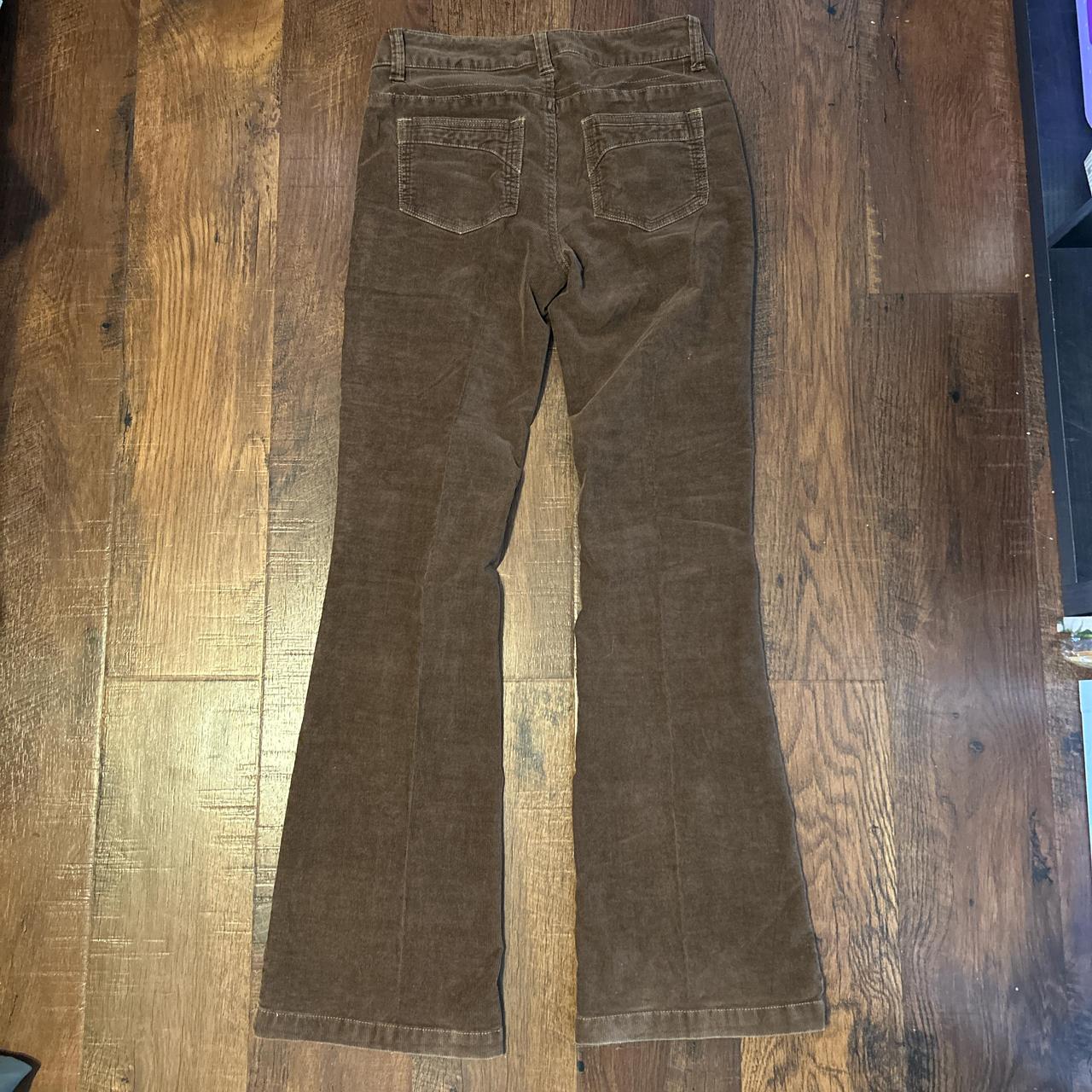 Brown corduroy flare pants, they are a little... | Depop