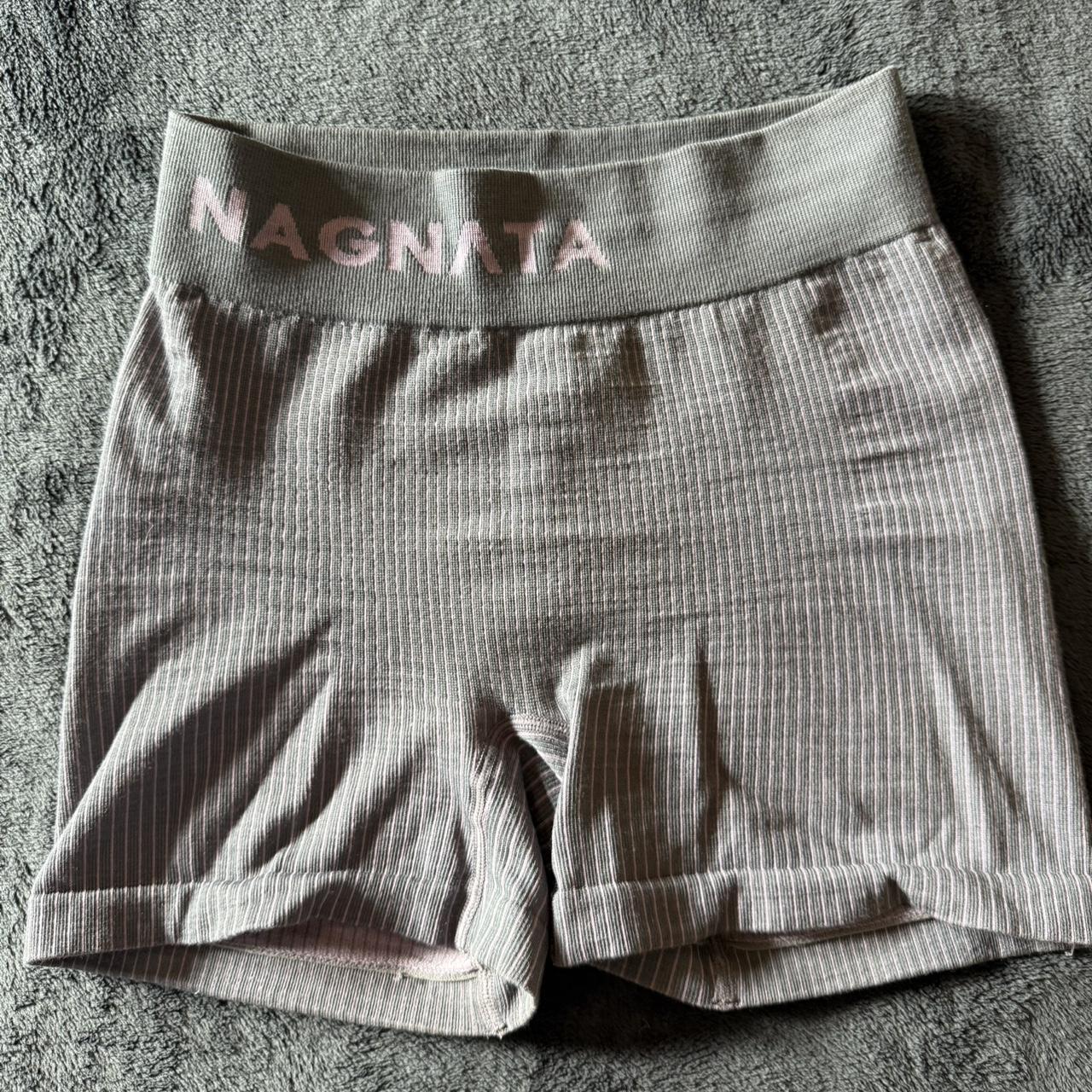 NAGNATA merino grey/purple set Strapless top XS-S,... | Depop