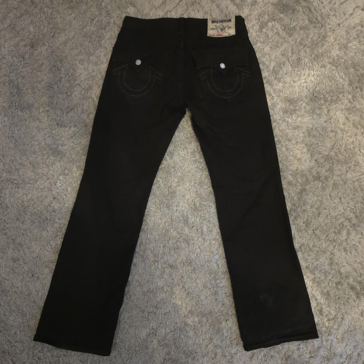 -mens black True Religion pants -size 34 -no flaws - Depop