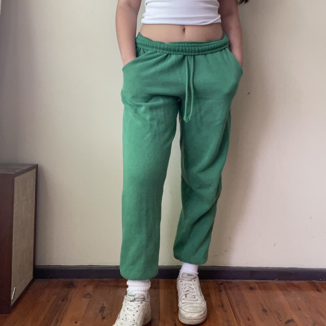green trackies! very comfyyy brand : cotton on size... - Depop