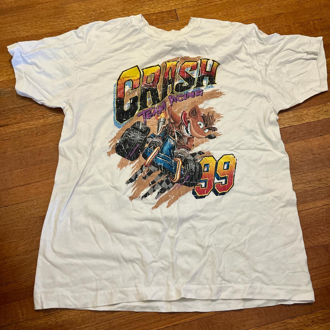 Crash team racing graphic tee - large - good condition - Depop