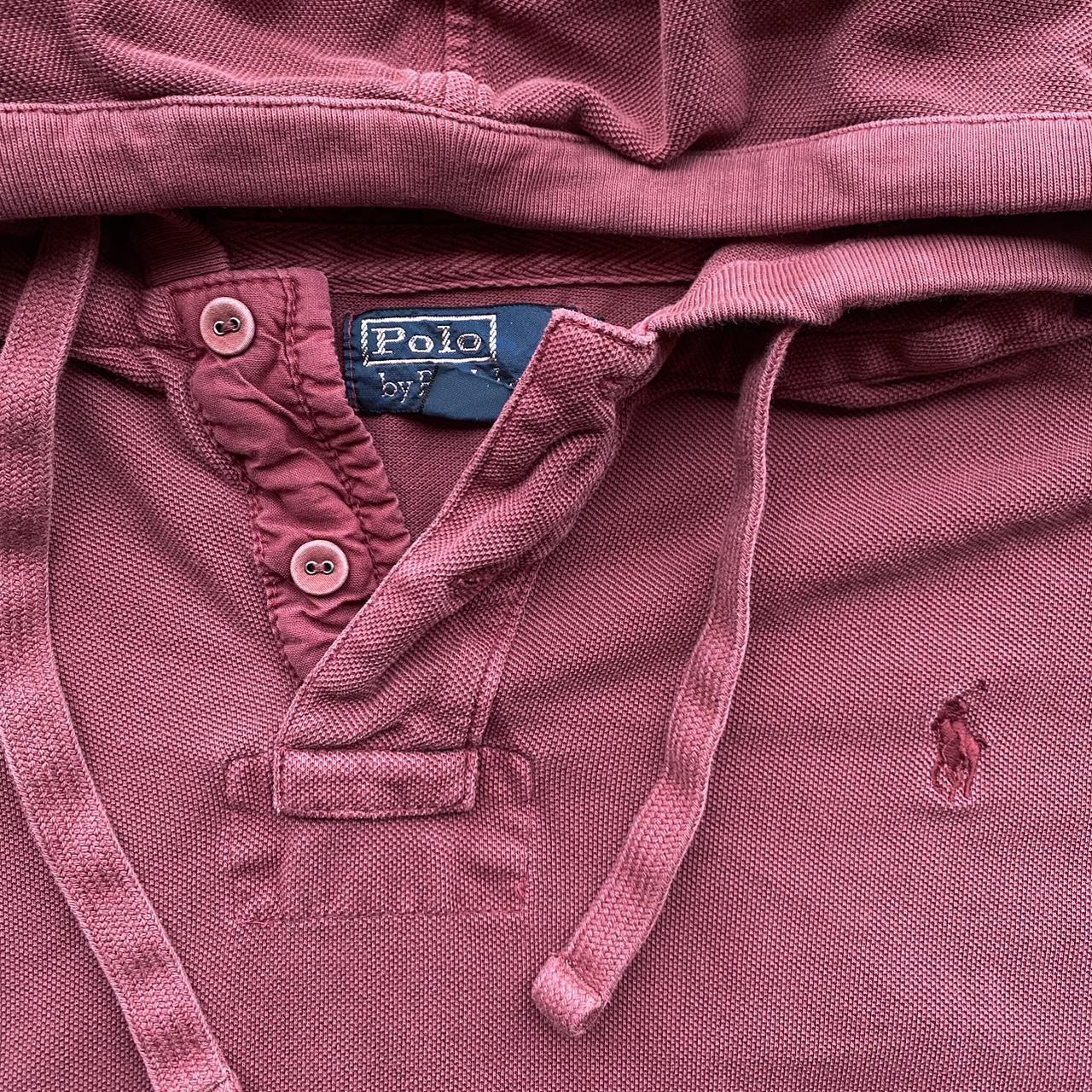Vintage 1990s Polo Ralph Lauren Rugby Hooded Long... - Depop