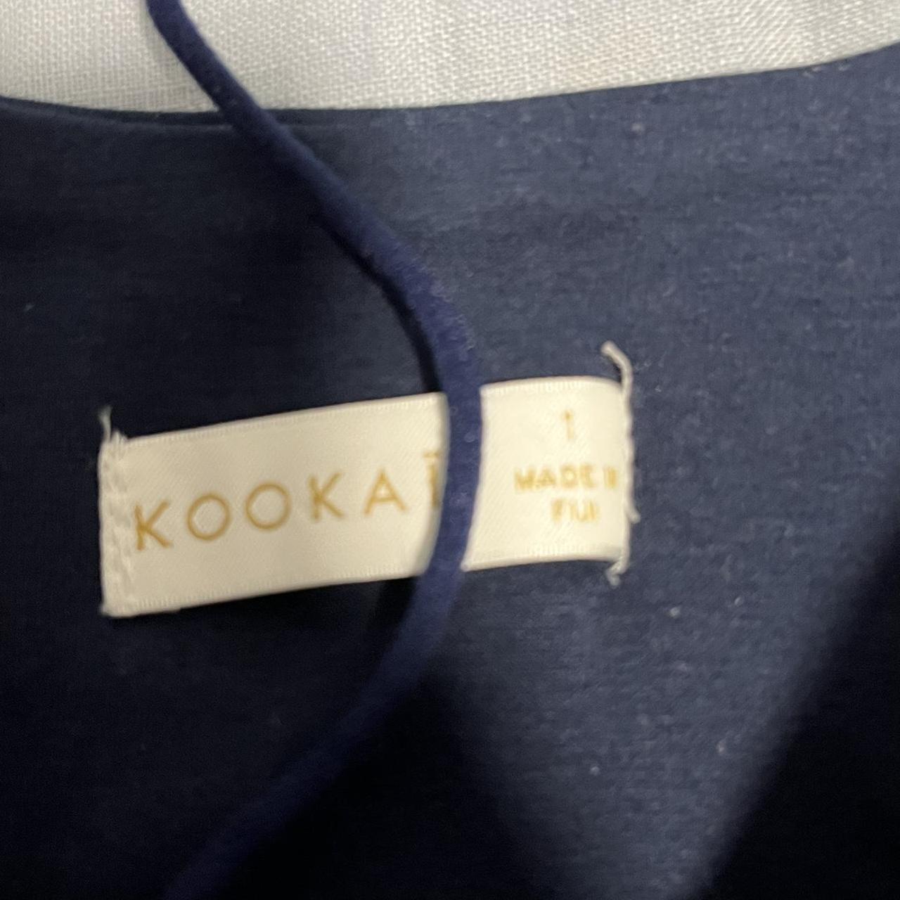 kookai navy blue double lined cami - Depop