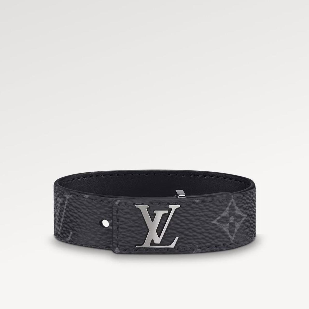 LV Slim bracelet Men’s- grey Authentic with proof... - Depop