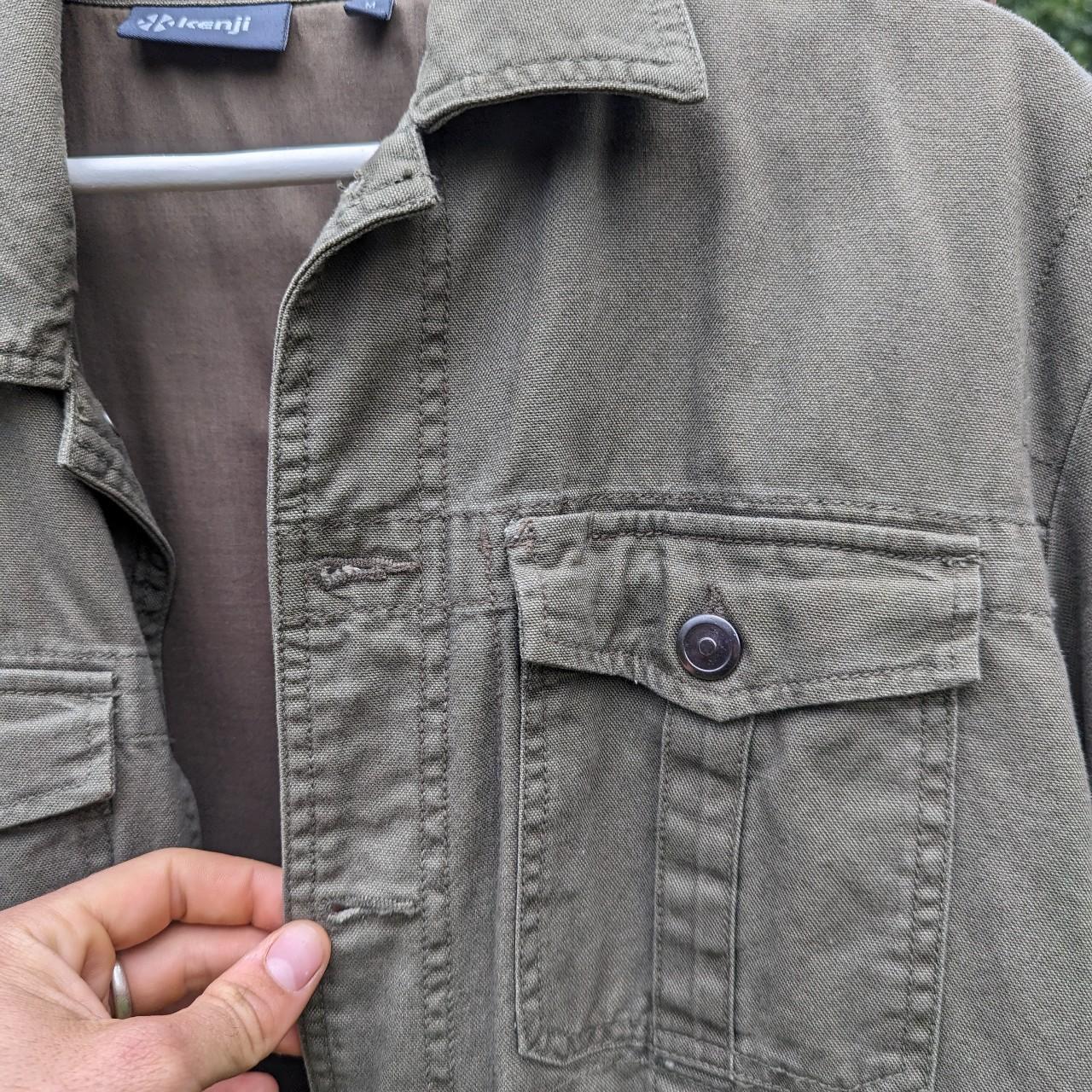 Kenji Men's Green and Khaki Jacket | Depop