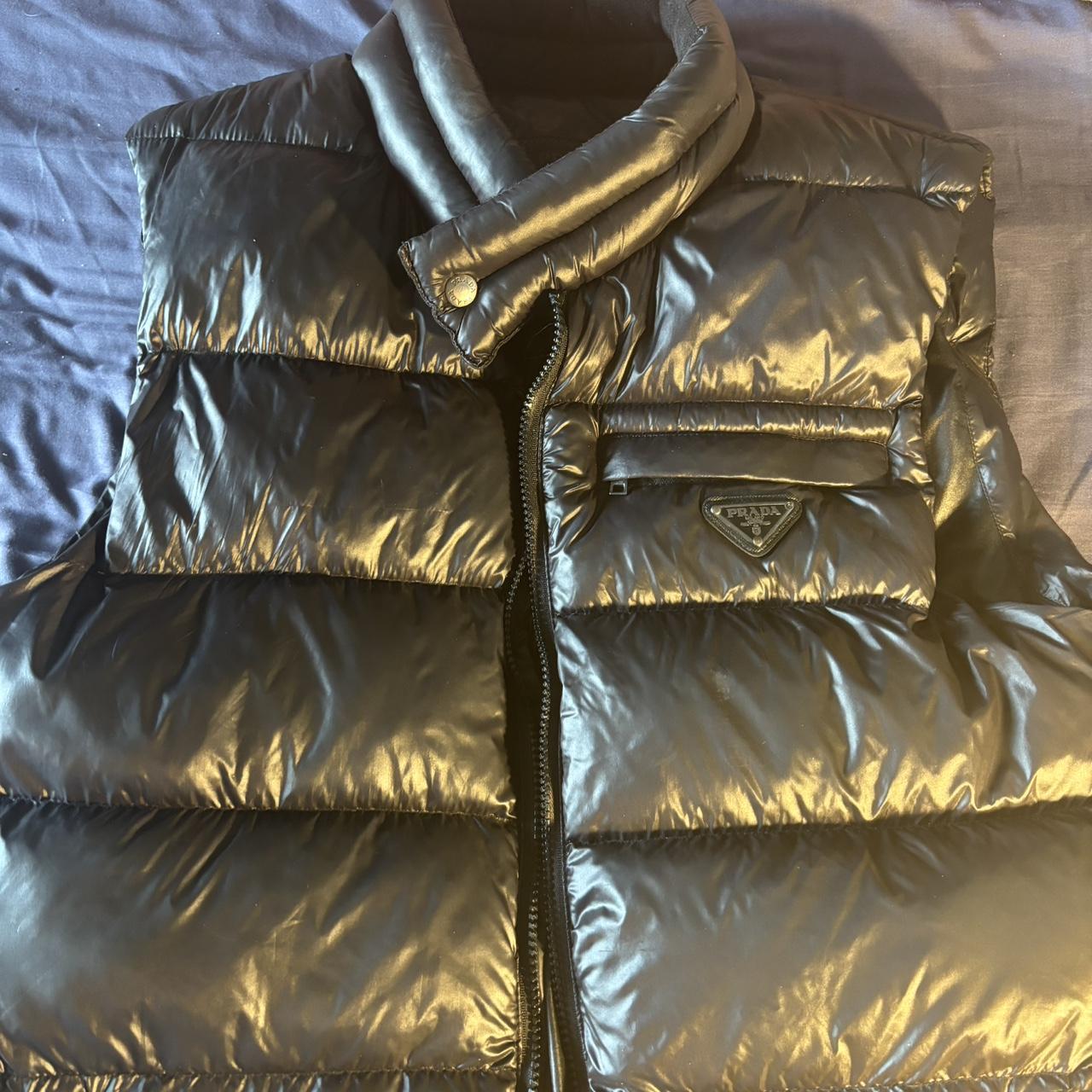 Authentic Prada Milano 2019 L Gilet with barcode... - Depop