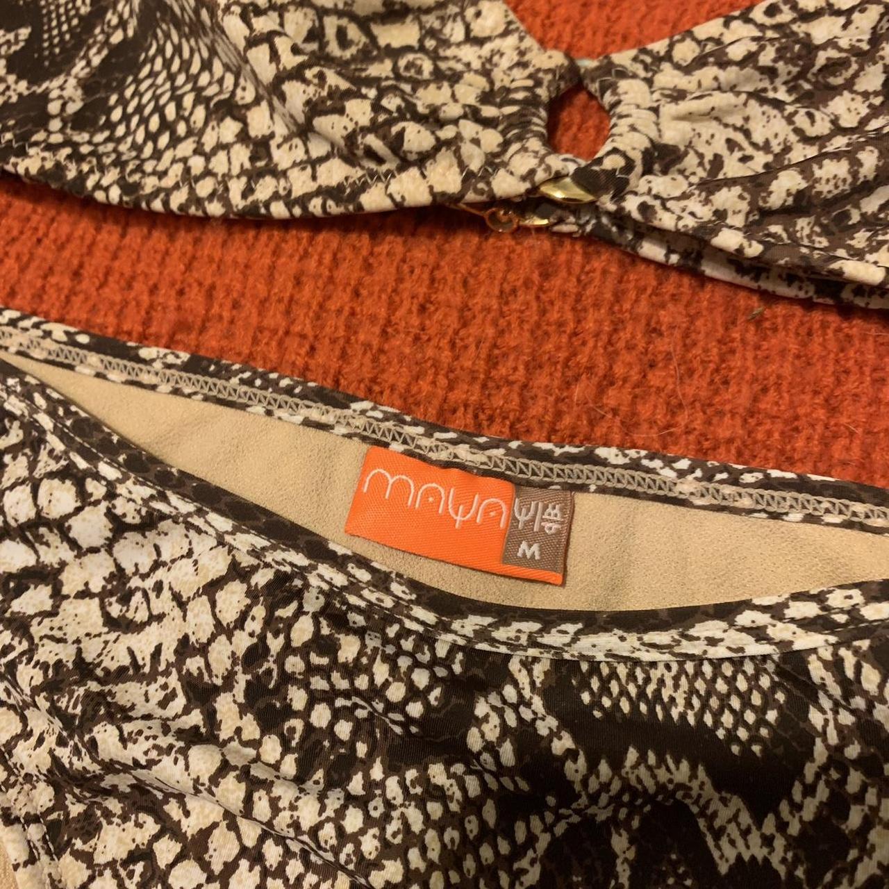 Maya Women's Brown and Tan Bikini-and-tankini-bottoms | Depop