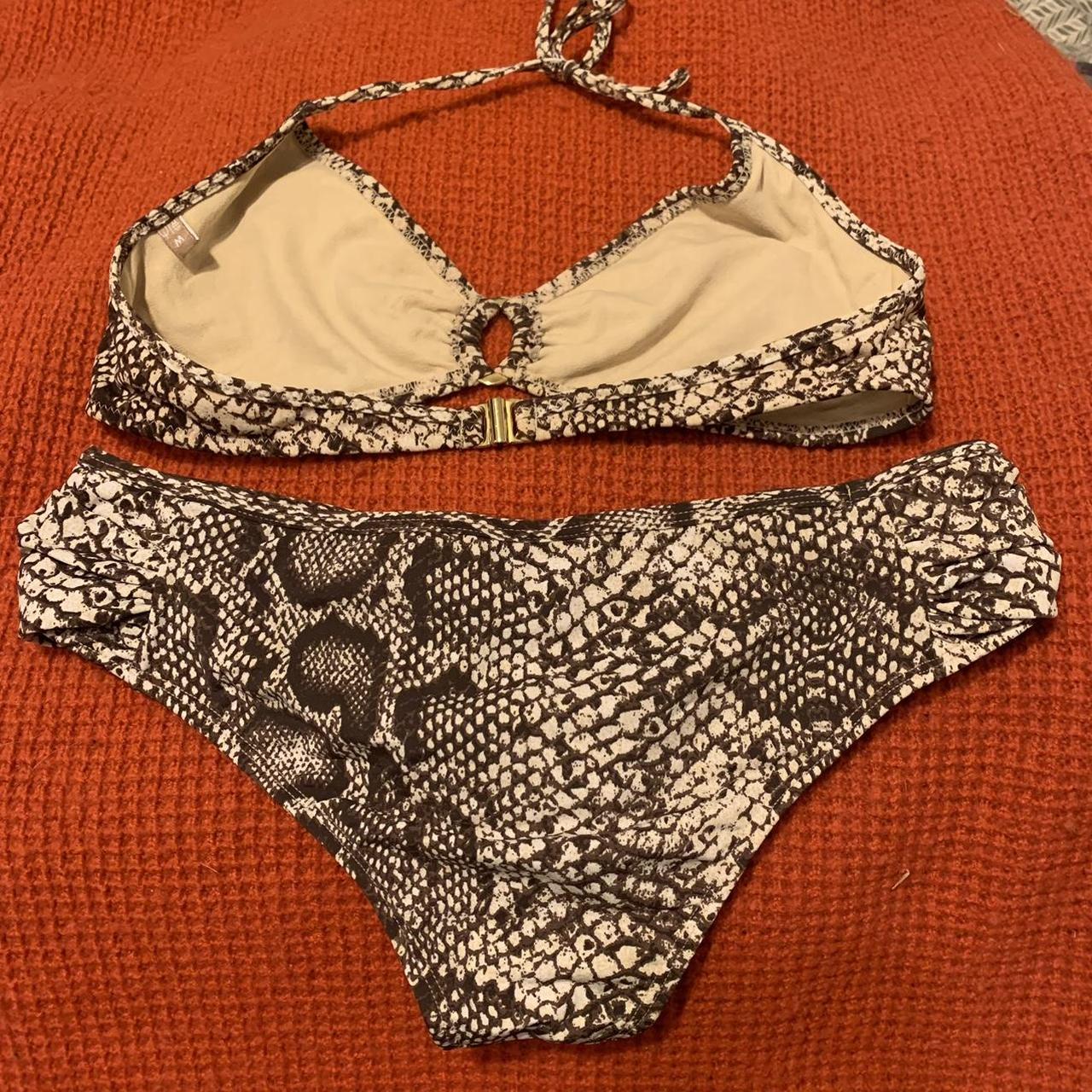 Maya Women's Brown and Tan Bikini-and-tankini-bottoms | Depop