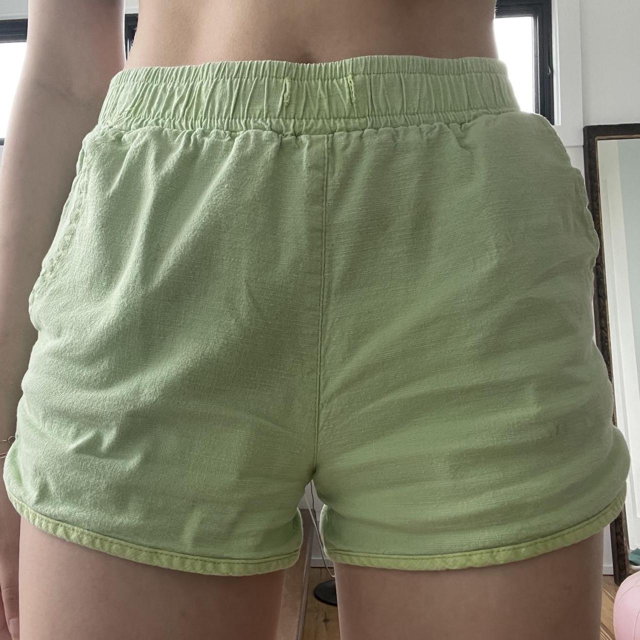 Cute green short shorts! Perf for summer, super... - Depop