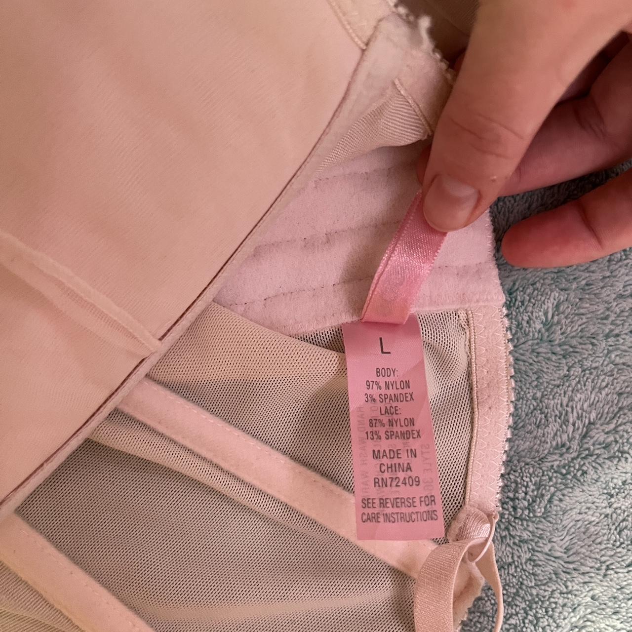 Light pink corset, beautiful detailing with lace... - Depop