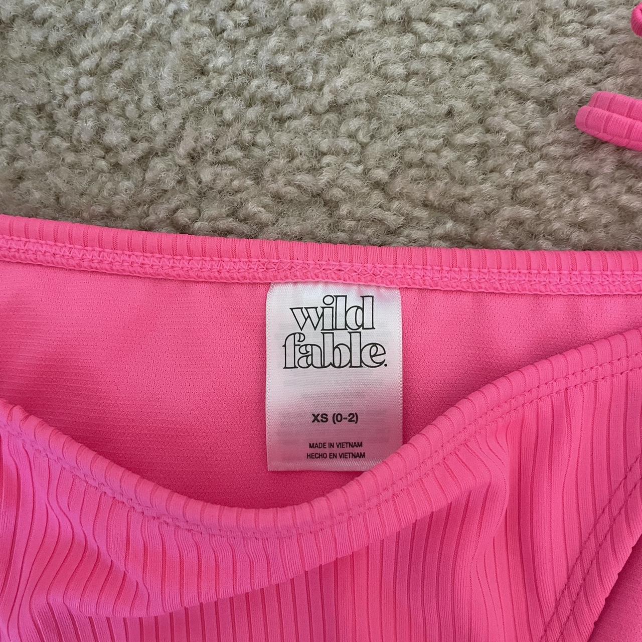 target wild fable hot pink bikini set bottoms size... - Depop