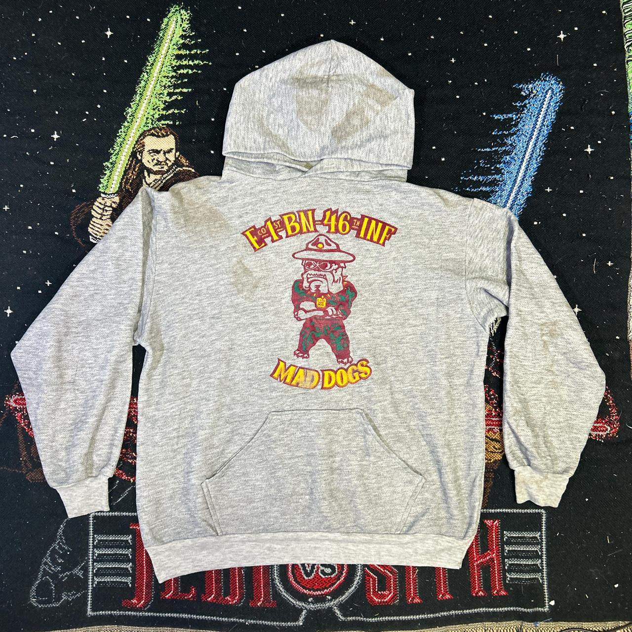 Grey vintage 70s Mad Dogs Army Military Infantry... - Depop