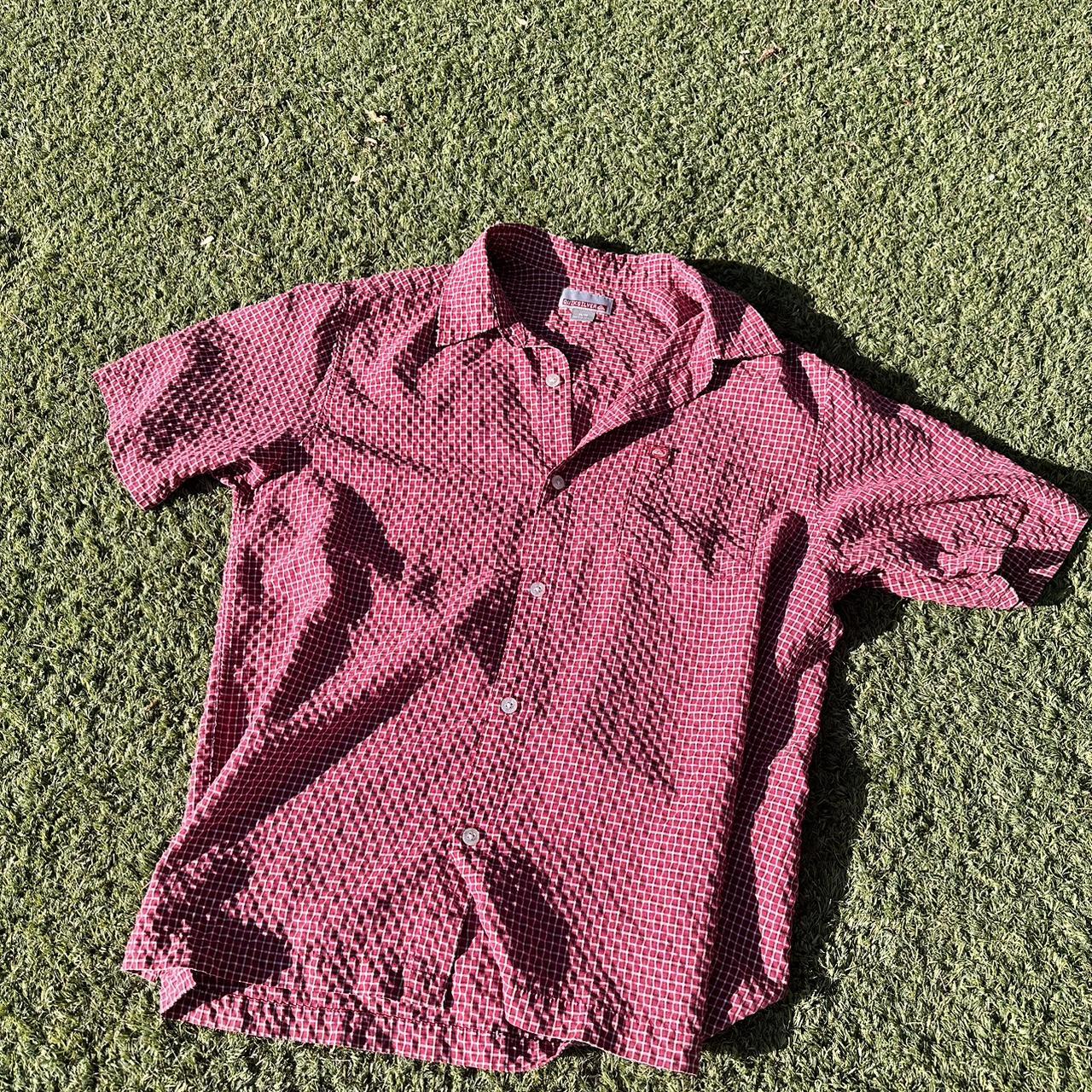 vintage quicksilver button up. really cool wrinkly... - Depop