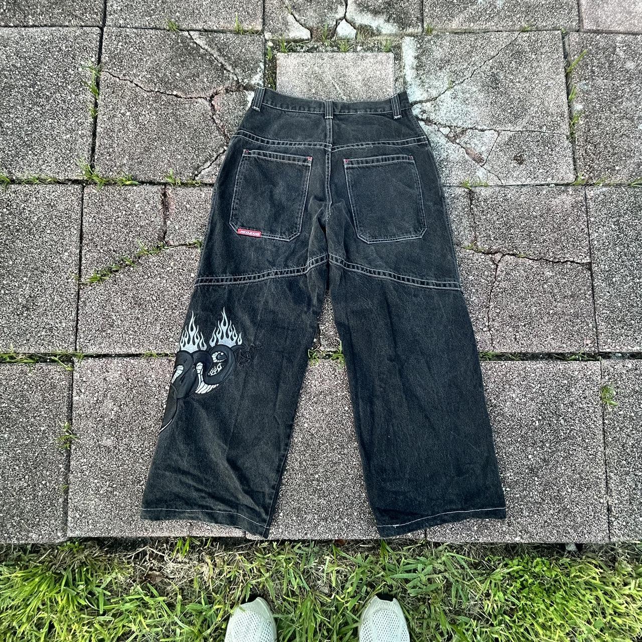 Vintage Jnco Wide Leg Baggy Jeans. Crazy snake... - Depop