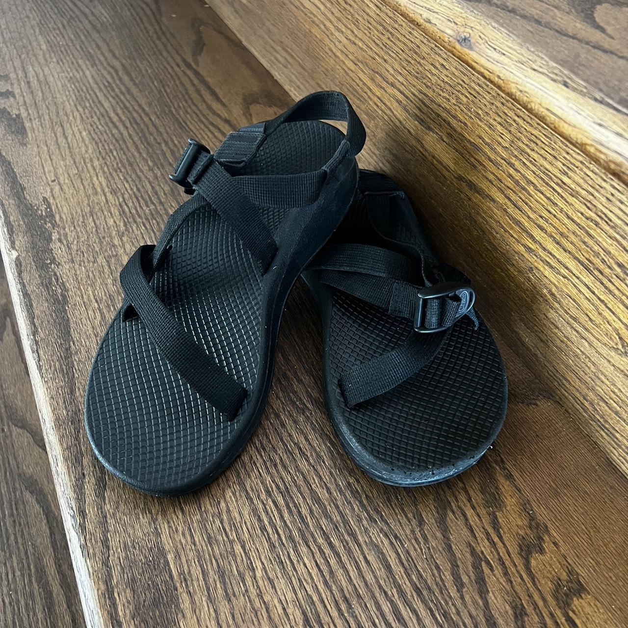 Women’s black Chaco, worn once - Depop