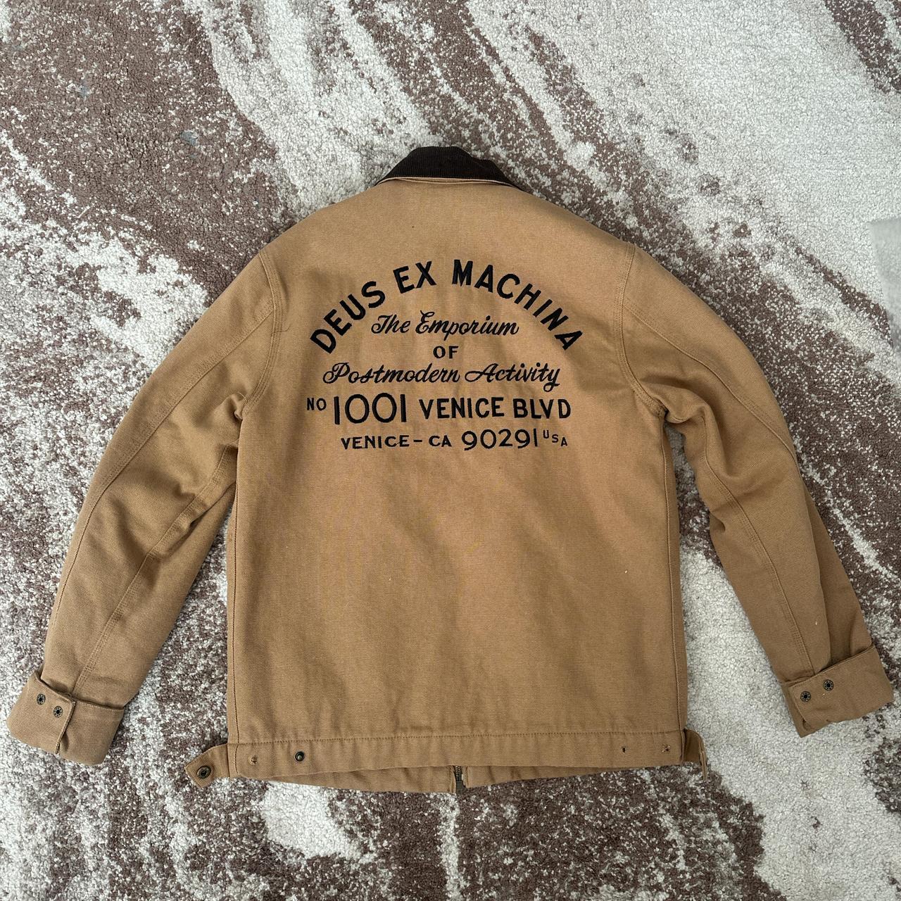 Deus Ex Machina Tan workwear jacket. Barely worn,... - Depop