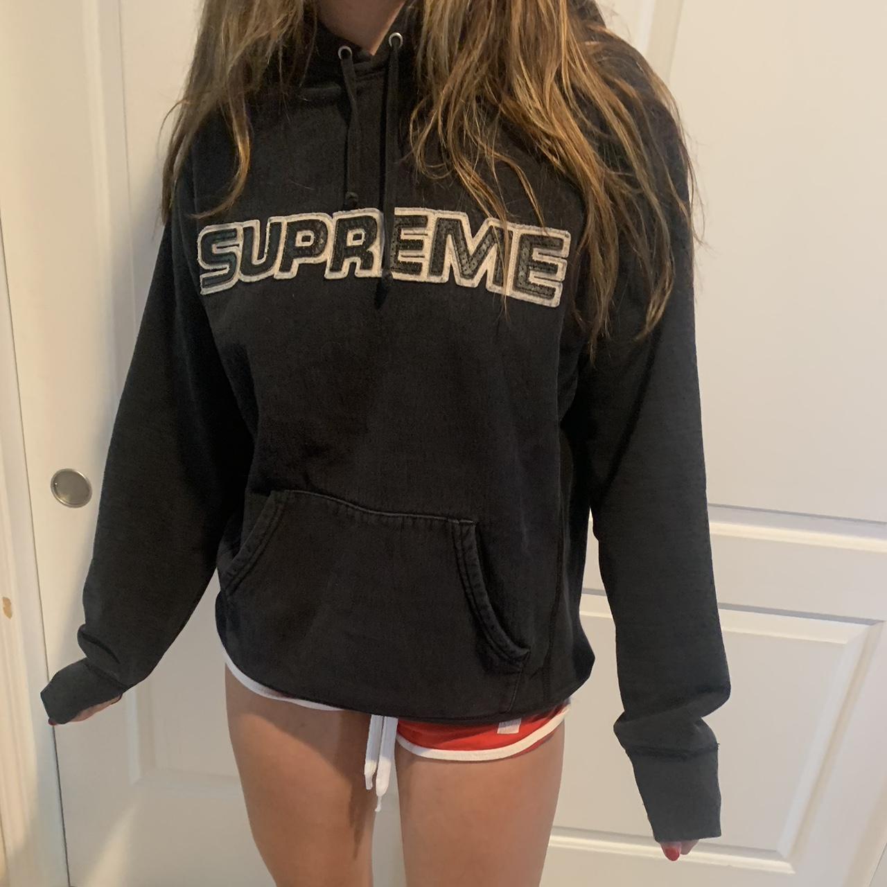 Authentic Supreme hoodie Marked as size Medium... - Depop