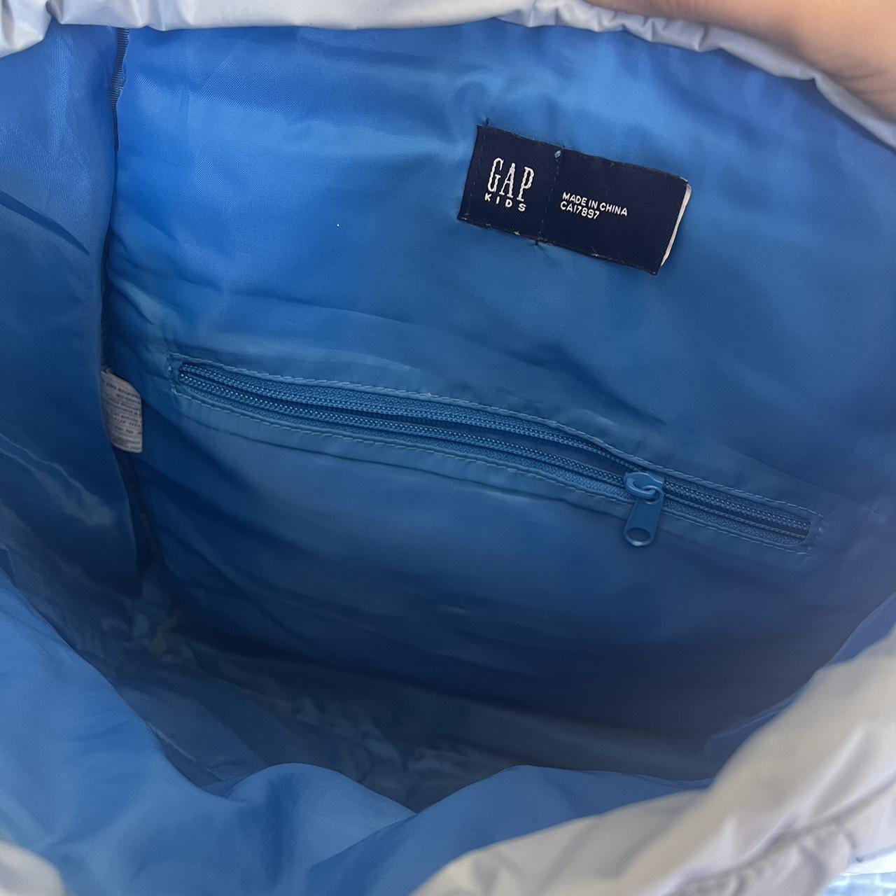 vintage y2k blue butterfly gap kids backpack, really... - Depop