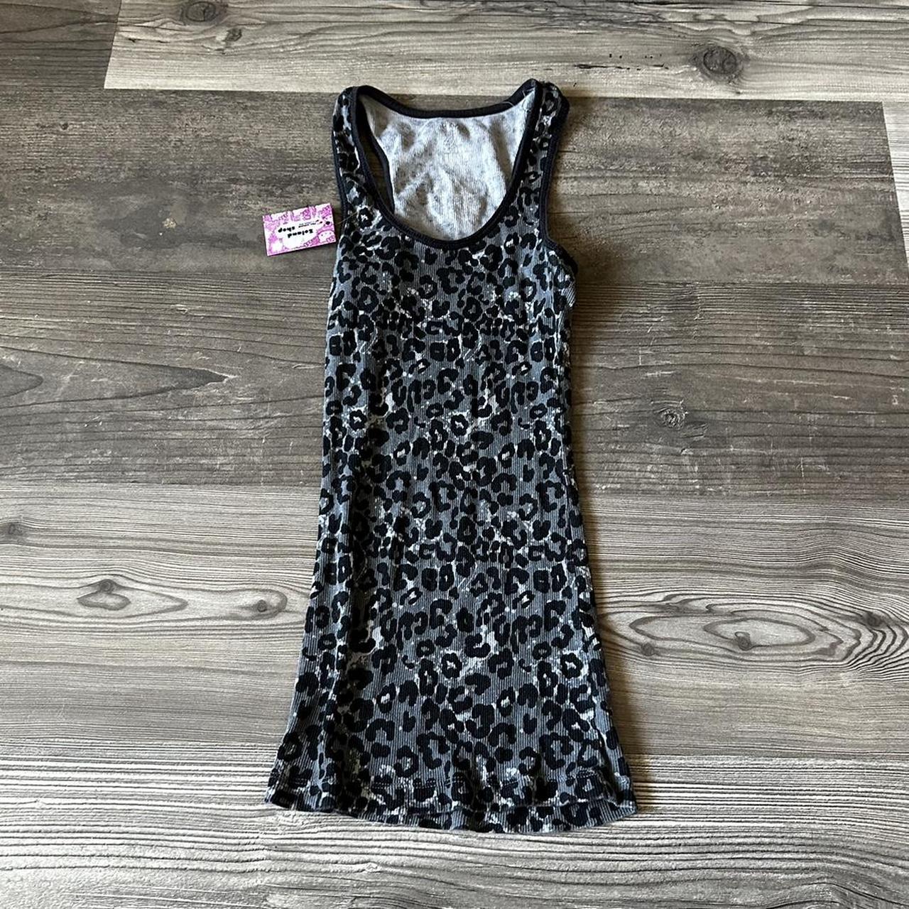 miley cyrus max azria cheetah print black and grey... - Depop