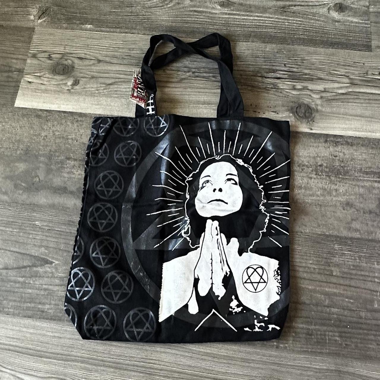 rare vintage hot topic HIM heartagram tote bag - Depop