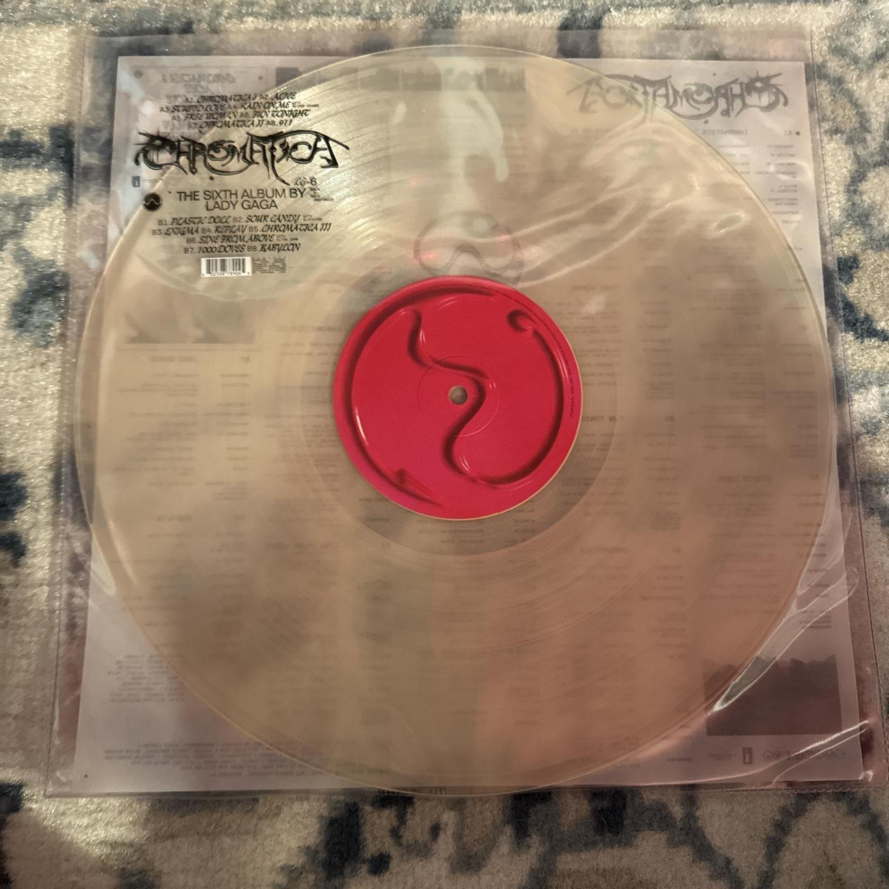 Chromatica by Lady Gaga on clear vinyl #Gaga #Vinyl | Depop