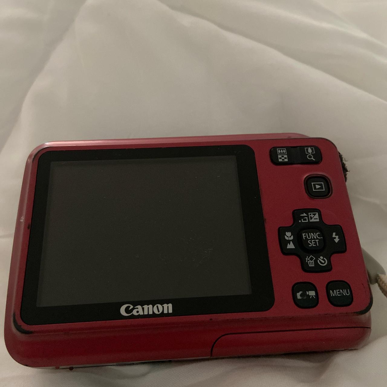 Canon Power Shot A495S red digital camera with 100mm... - Depop