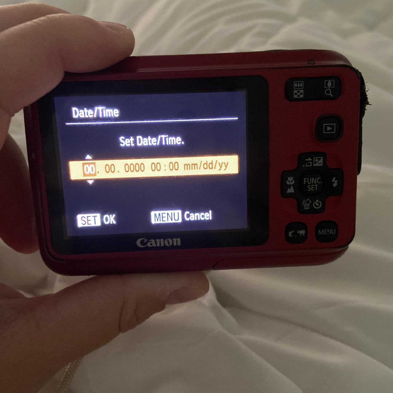 Canon Power Shot A495S red digital camera with 100mm... - Depop