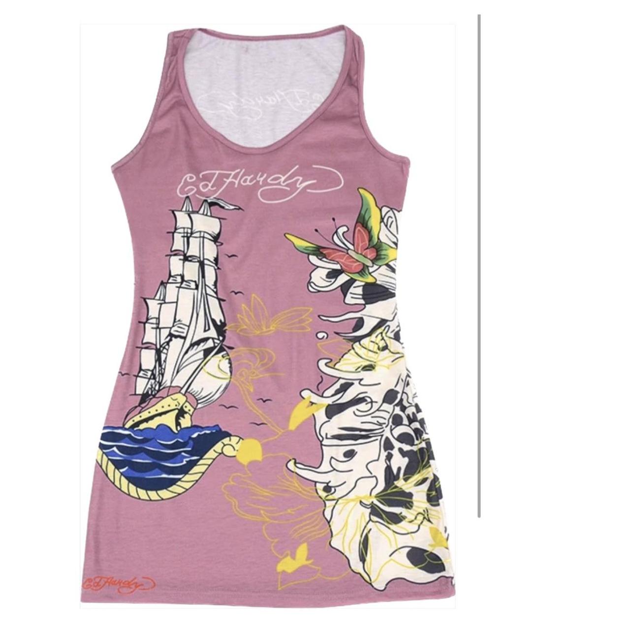 Ed Hardy bodycon dress 🤭🥹 not sure if it’s authentic... - Depop