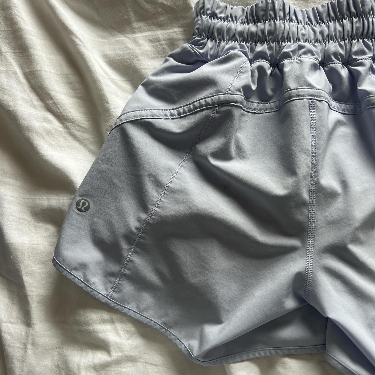 Track that high-rise lined lulu shorts Size 2 5” Has... | Depop