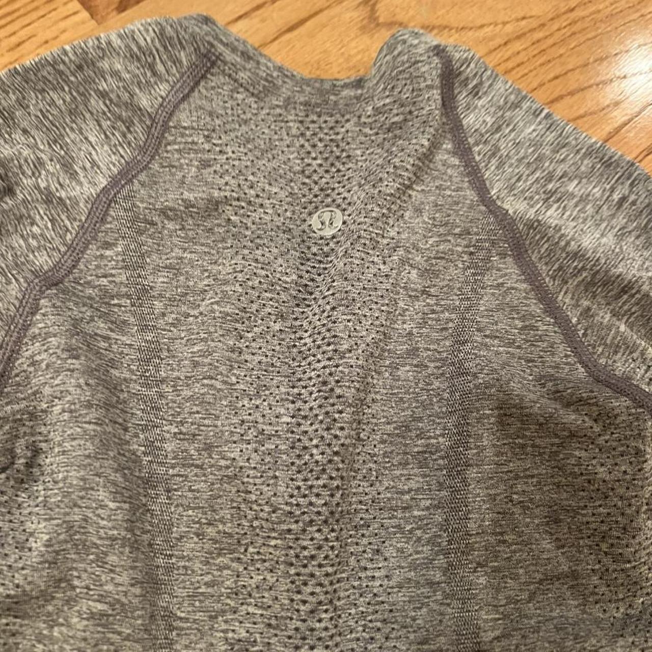 Lulu swiftly tech long sleeve in grey No flaws... - Depop