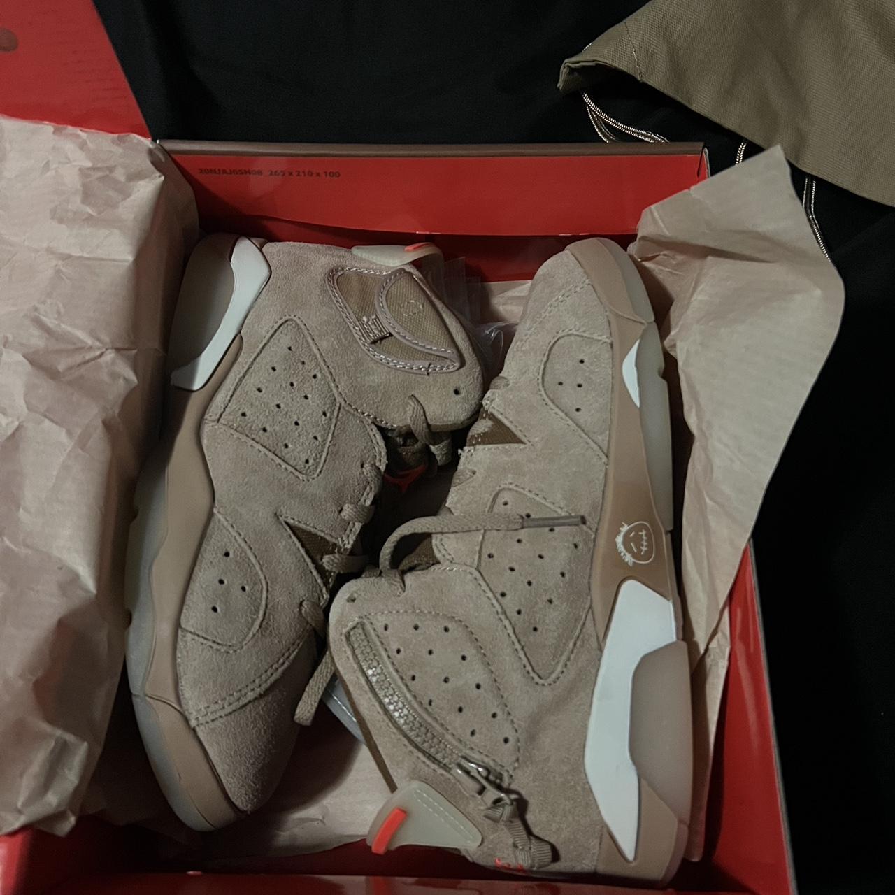 Travis Scott 6s Kids size 3Y Khaki colorway Brand... | Depop