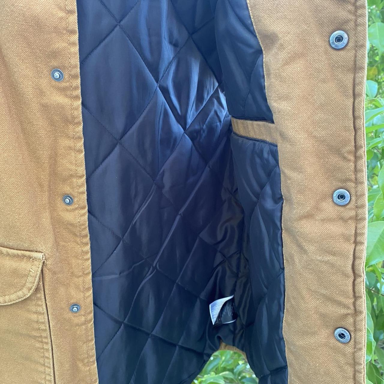 Brixton canvas vest Camel brown Size M, true to... - Depop