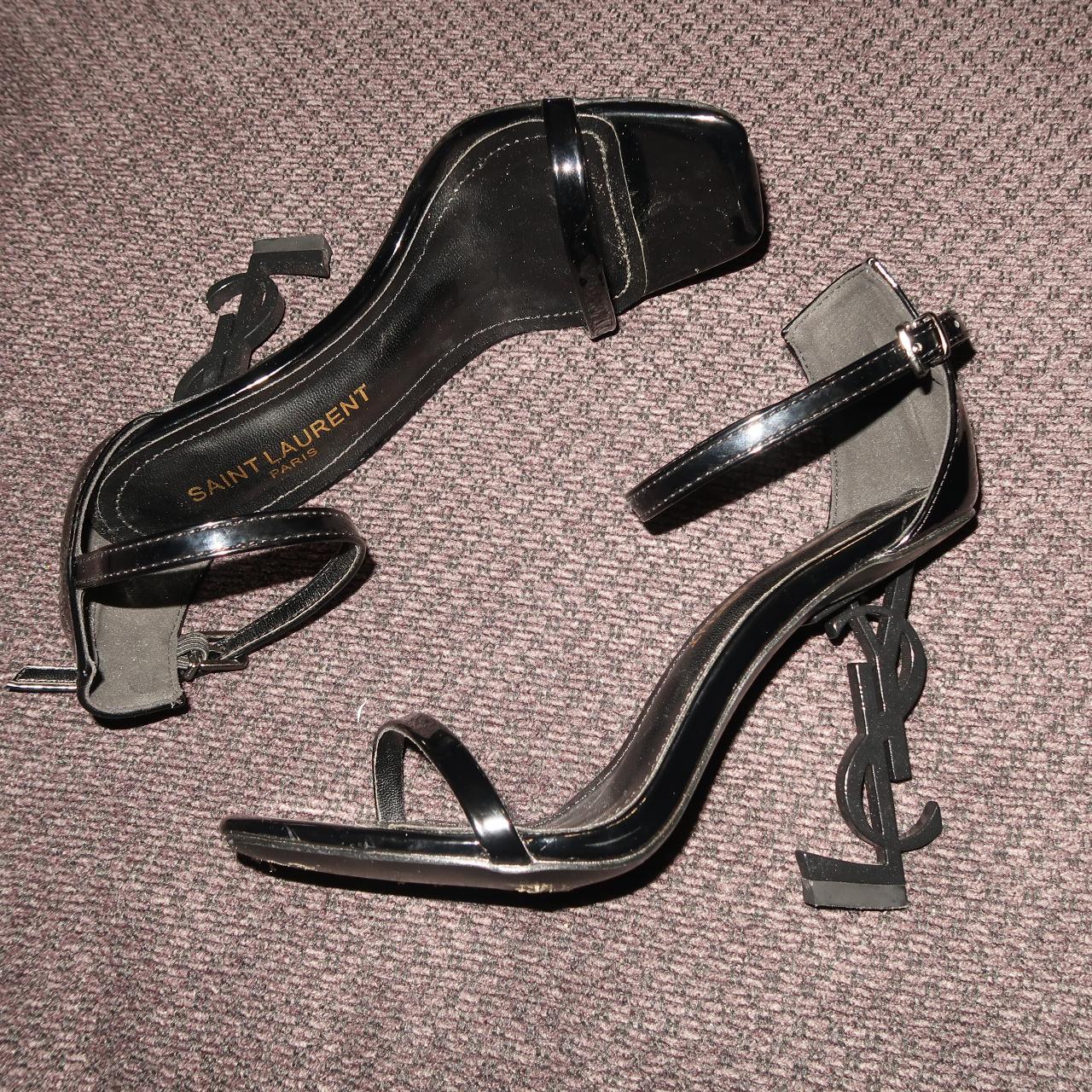 Yves Saint Laurent (YSL) Heels - Size 35 - Black -... - Depop