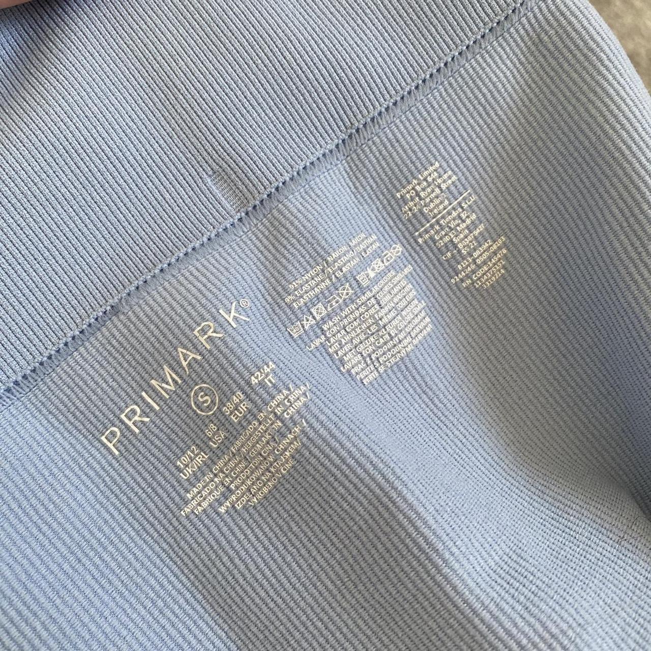 Primark Baby Blue Ribbed Cycling Shorts Size S,... - Depop