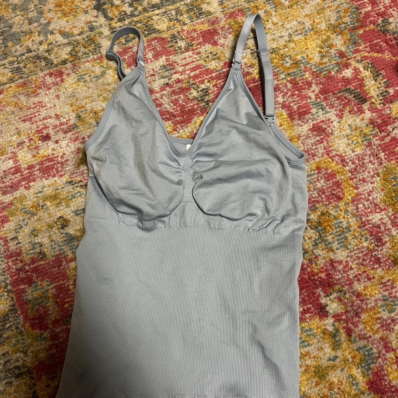 Baby blue bodysuit Xs/s adjustable straps Skims like... | Depop