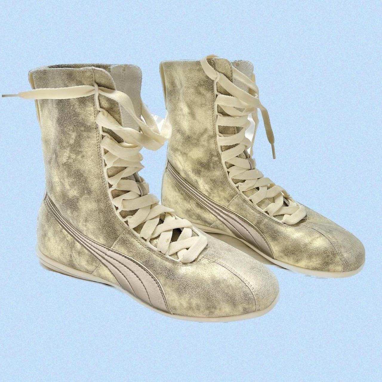 Brand new puma metallic boxing wrestling boots... - Depop