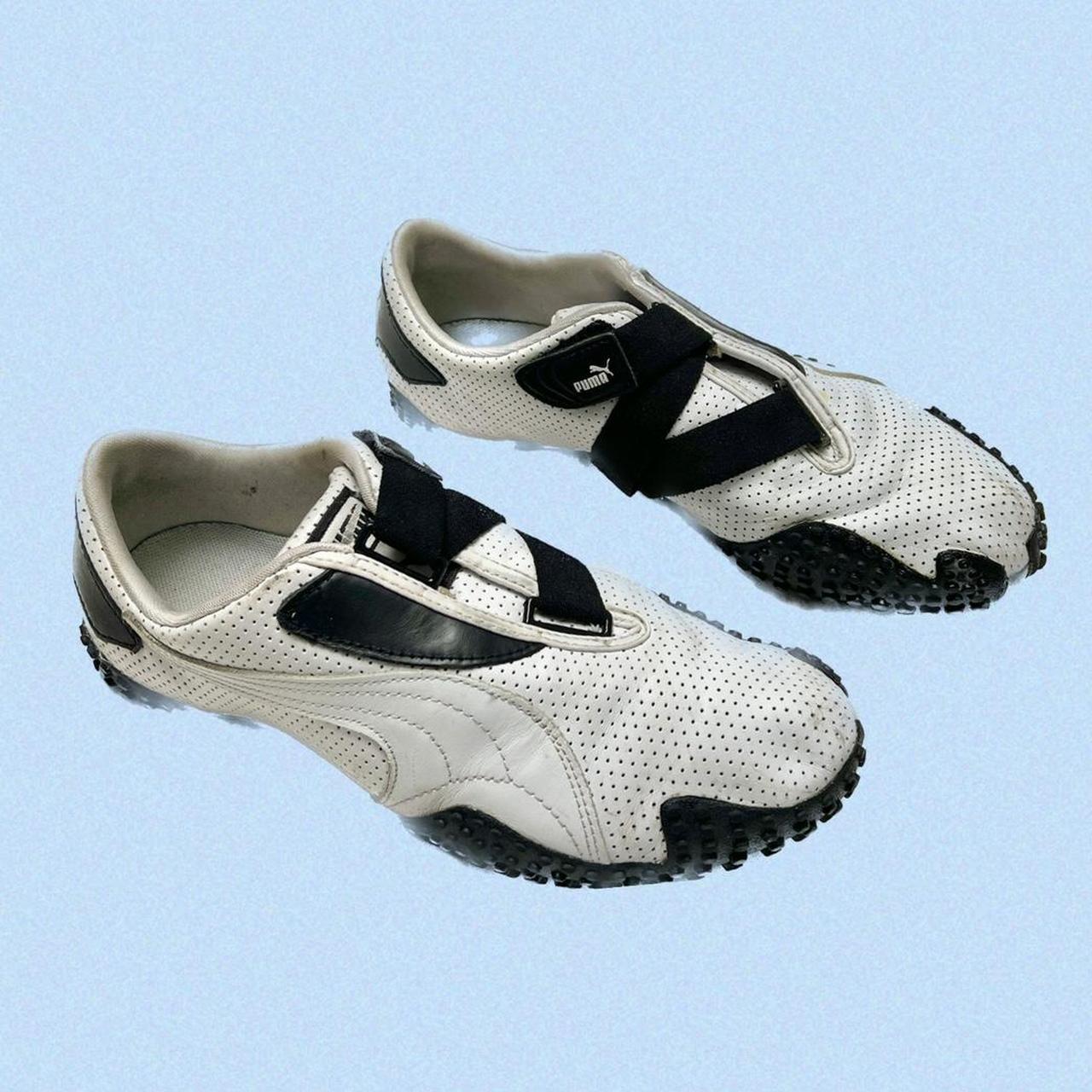 Rare vintage leather puma perforated mostro sneakers... - Depop