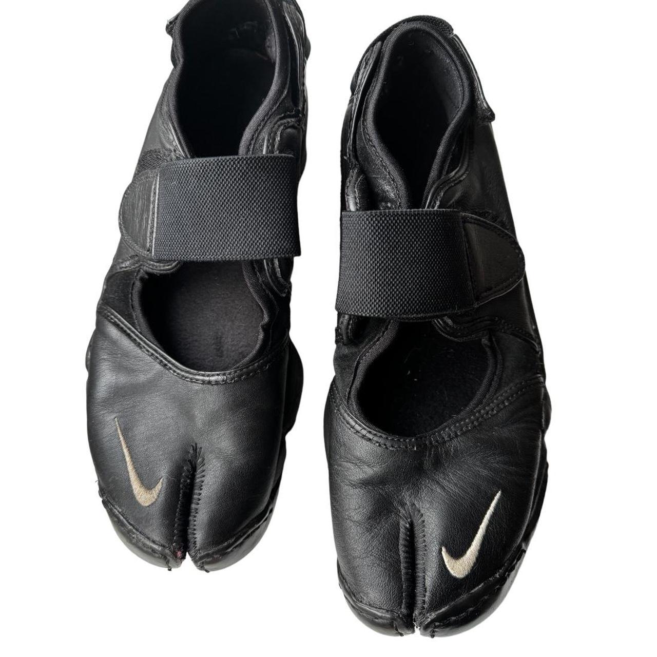 Nike Air Rift Tabi Ninja 2004 Black, leather worn... - Depop