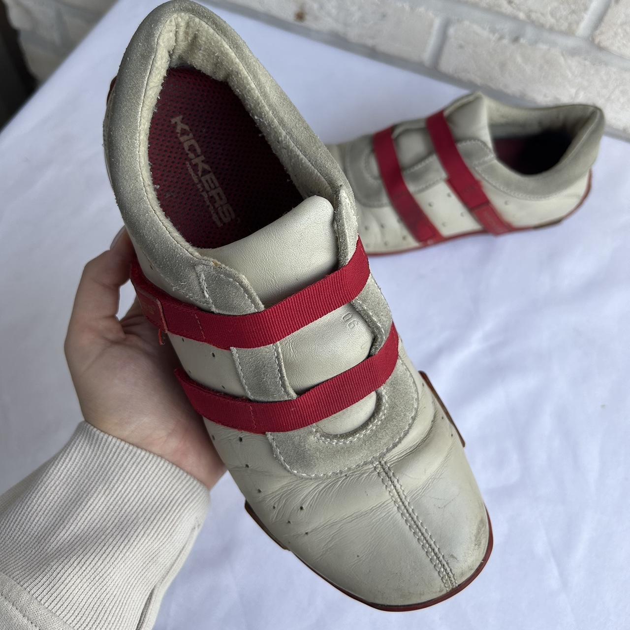 2000s archive vintage Kickers ballet flats/ trainers... - Depop